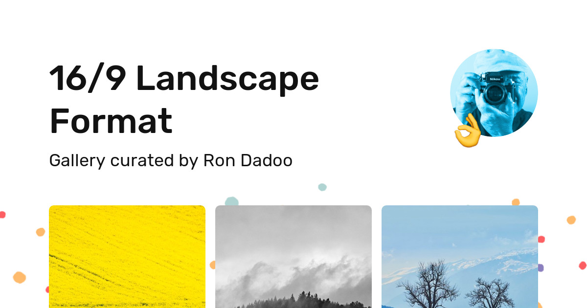 16/9 Landscape Format - Tookapic